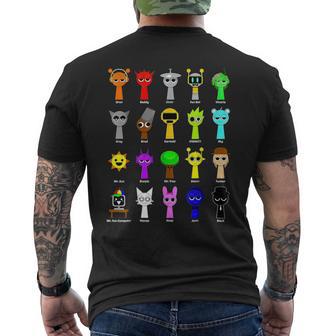 All Dandy's World Sprunki Toys Men's T-shirt Back Print | Mazezy