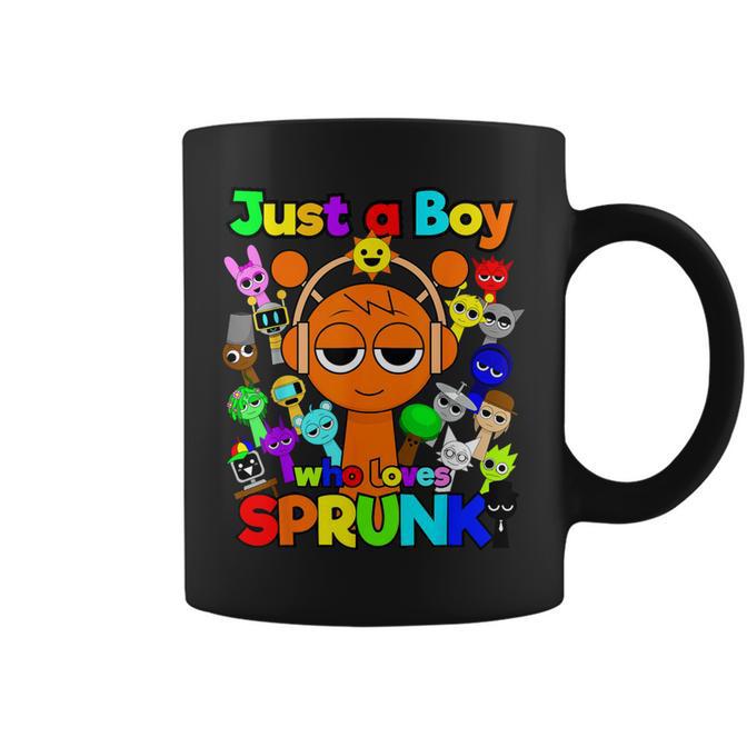 Sprunki Boys Oren Just A Boy Who Loves Sprunki Taza de café - Regaloses