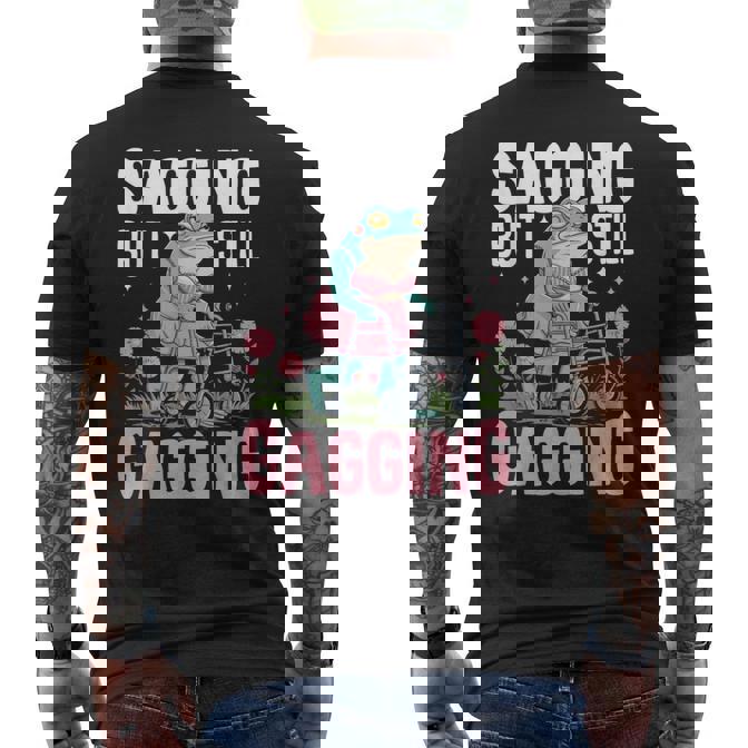 No Thoughts Head Empty Cute Frog Meme Aesthetic Men's Back Print T ...