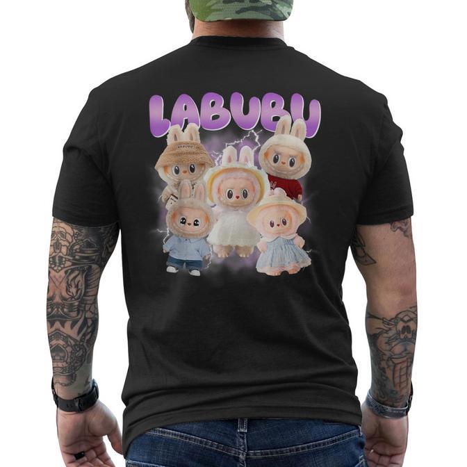 Labubu Cute Labubu The Monsters Pink Meme Men's T-shirt Back Print ...