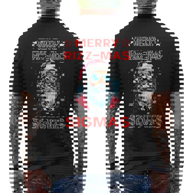 Merry Rizz Mas Sigmas- Gen Alpha Middle School Christmas Men's Back ...
