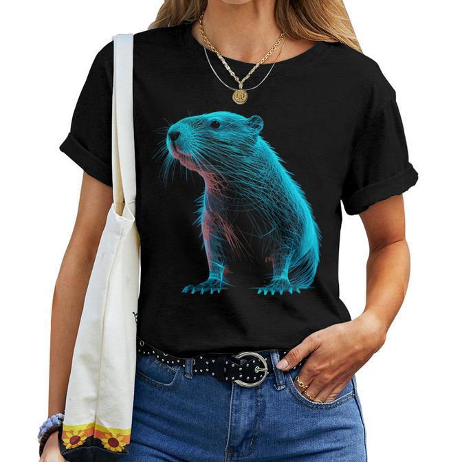 Linda Mascota Capibara De Tres Bebés Para Niñas Y Es Camiseta de mujer ...