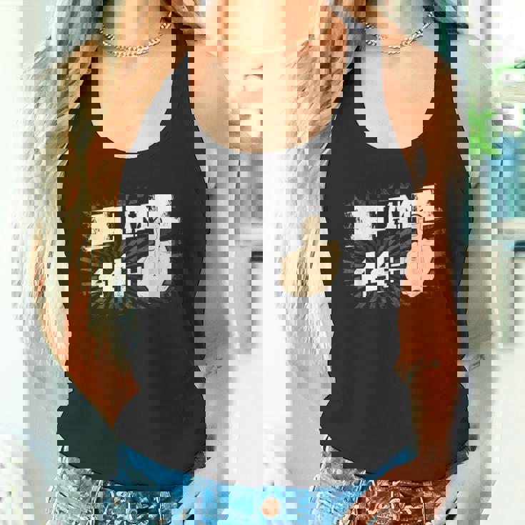 I Am 44 Plus One Middle Finger 45th Birthday Tank Top - Monsterry