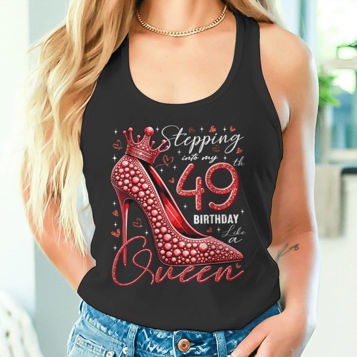 49 Year Old High Heels Stepping Into My 49th Birthday Tank Top - Monsterry