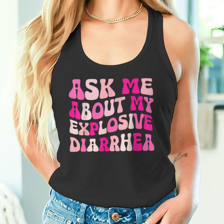 Ask Me About My Explosive Diarrhea Poop Tank Top - Monsterry