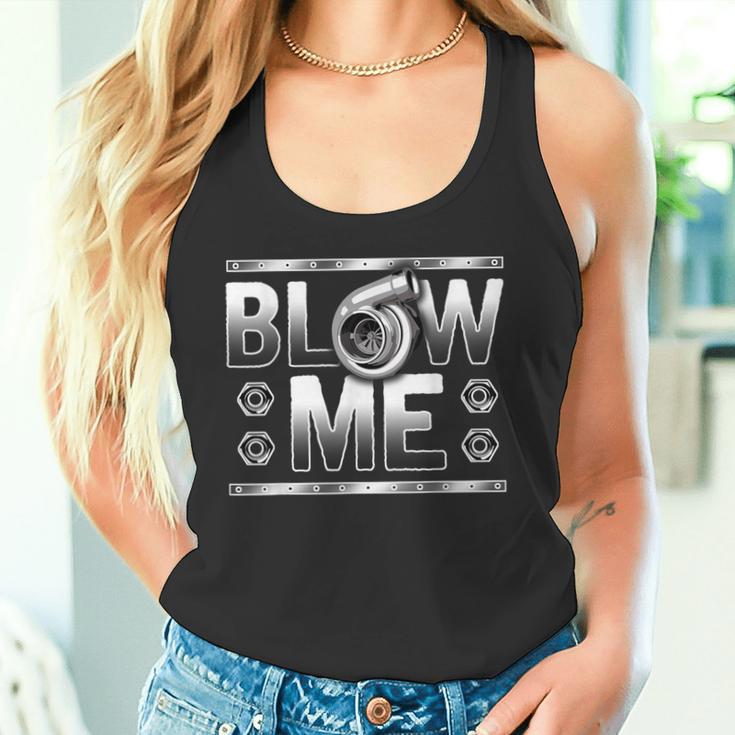 Blow Me Car Racing Shirt Turbocharger Muscle Car Turbo Boost Tank Top ...