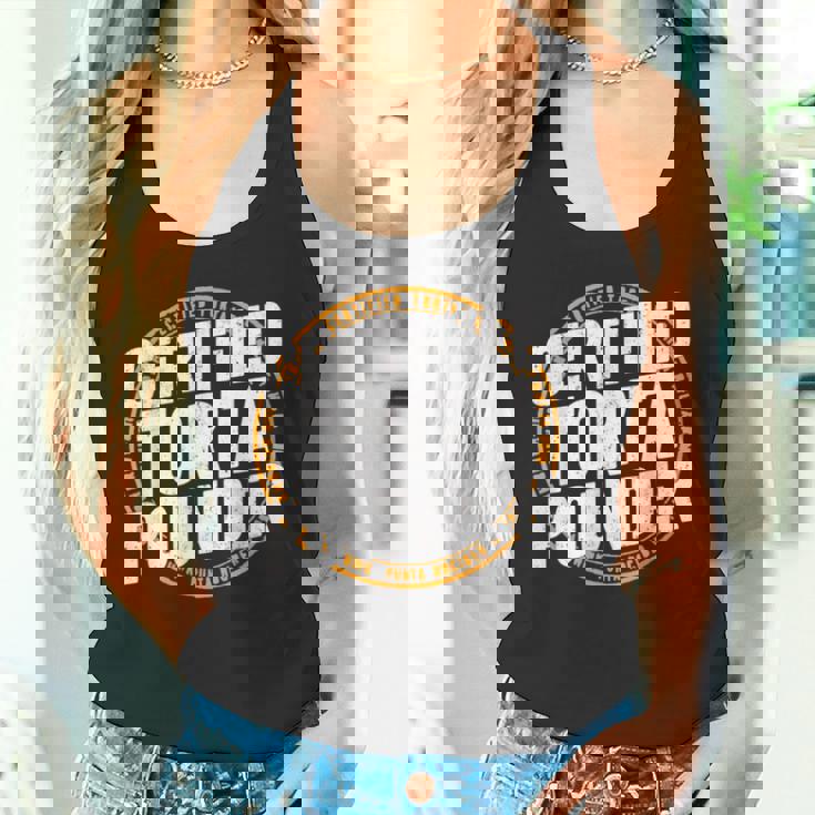 Certified Torta Pounder Cool Stamp Look Tank Top - Monsterry