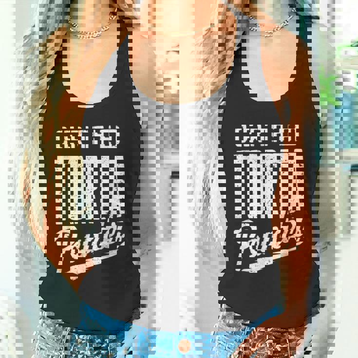 Certified Torta Pounder Latino Mexican Joke Tank Top - Monsterry