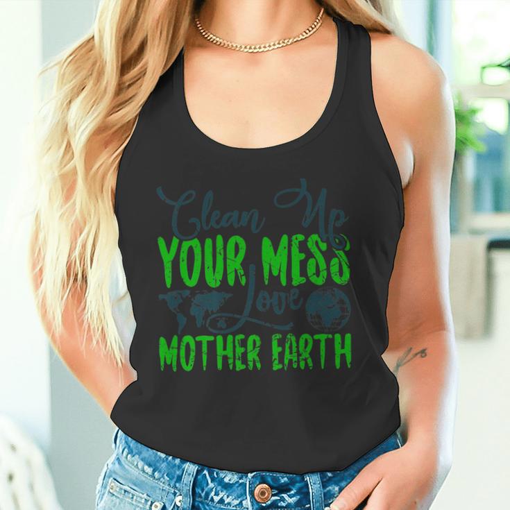 Clean Up Your Mess World Earth Day Conservation Vintage Premium Tank ...