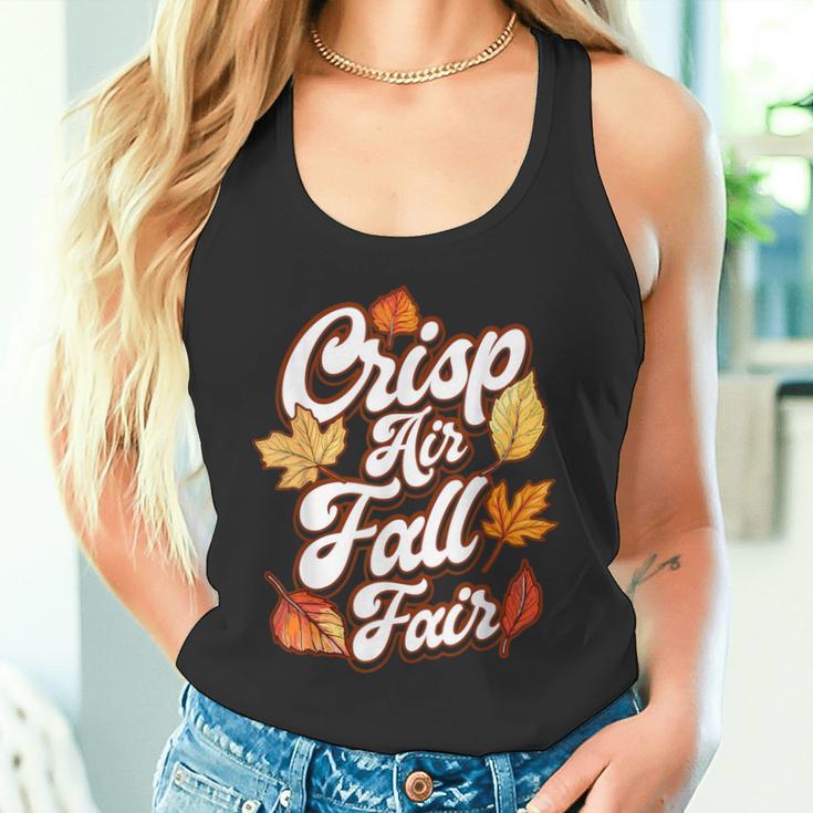 Crisp Air Fall Fair Autumn Leaves Tank Top - Monsterry AU