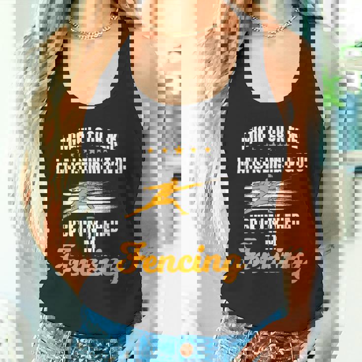 Fencing Combat Sport Fencer Foil Epee Sabre Sword Fence Tank Top ...