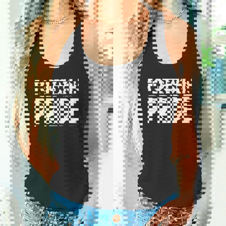 Foreskin Pride Statement Conversation-Starter Intact Tank Top - Monsterry