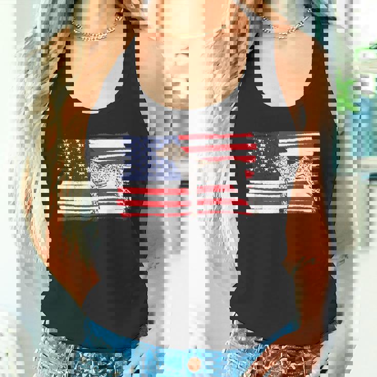 German Shorthaired Pointer Patriotic American Flag GSP Dog Tank Top ...