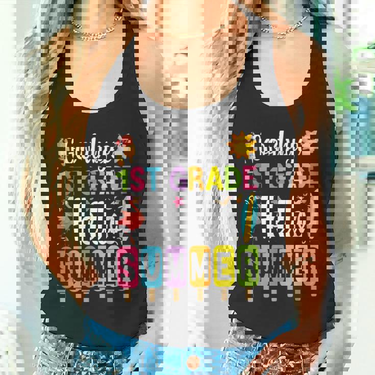 Goodbye 1st Grade Hello Summer Popsicle Ice Last Day School Tank Top ...