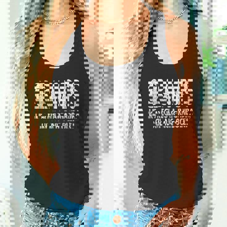 Gramps Definition Grandpa Idea For Grandfathers Tank Top - Monsterry