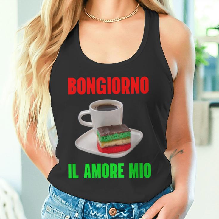 Italian 7 Layer Rainbow Cookies Espresso Latte Good Morning Tank Top ...