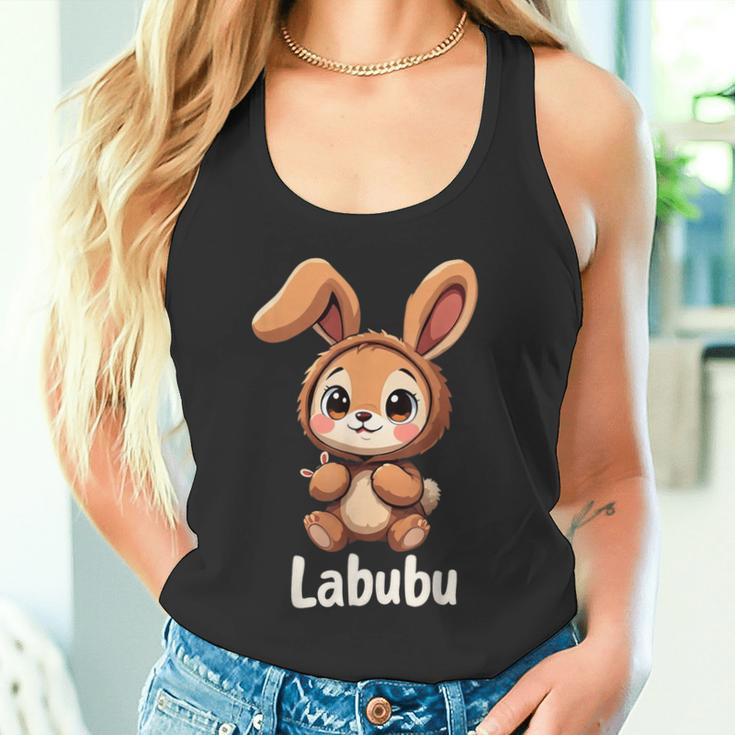 Labubu Cute Brown Bunny Monster Tank Top - Monsterry