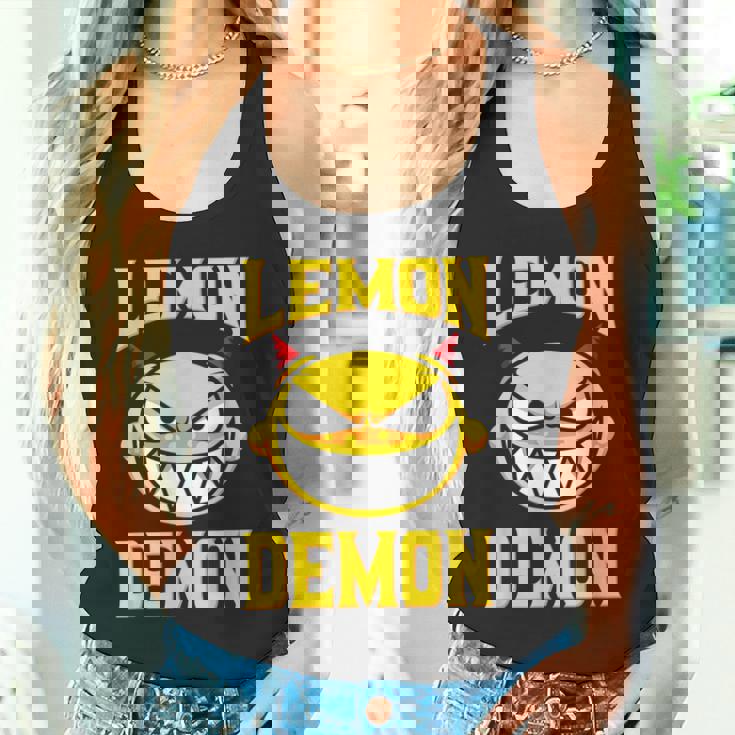 Lemon Demon Lemon Fruit Juice Quote Lemonade Tank Top - Monsterry
