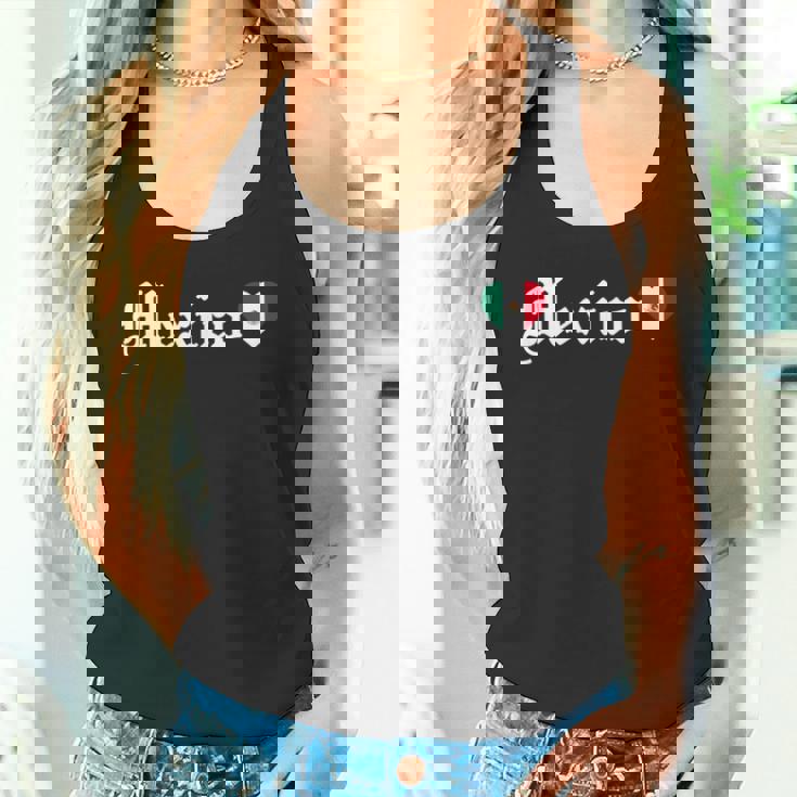 Mexican Flag Independence Day Mexico Letter Gothic Tank Top - Monsterry