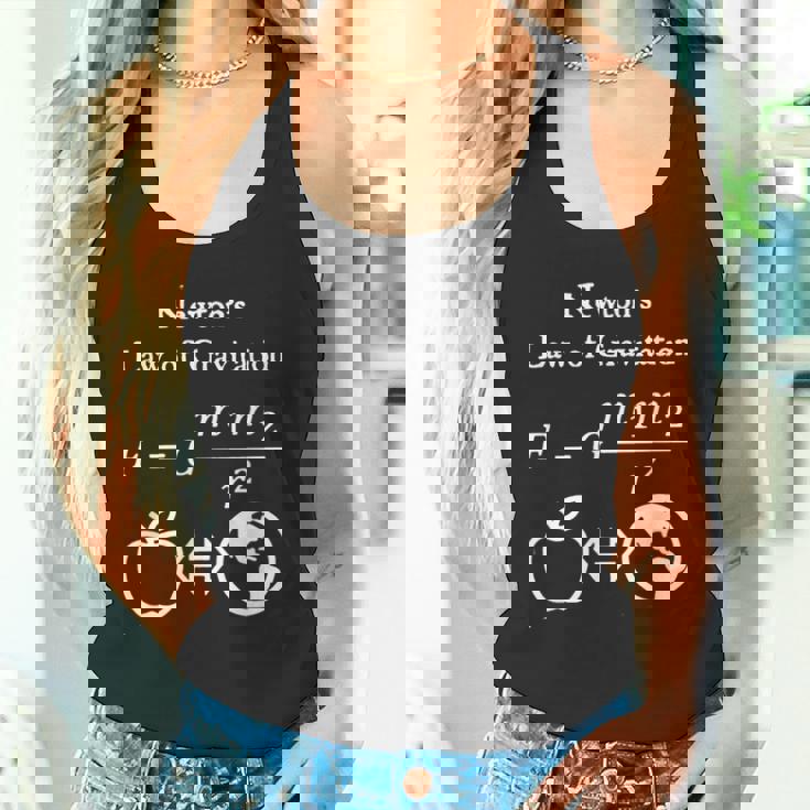 Newton's Law Of Gravitation Physics Engineer And Scientist Tank Top - Monsterry