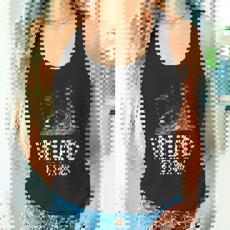 Norse Viking Longship Medieval Scandinavian History Vinland Tank Top ...