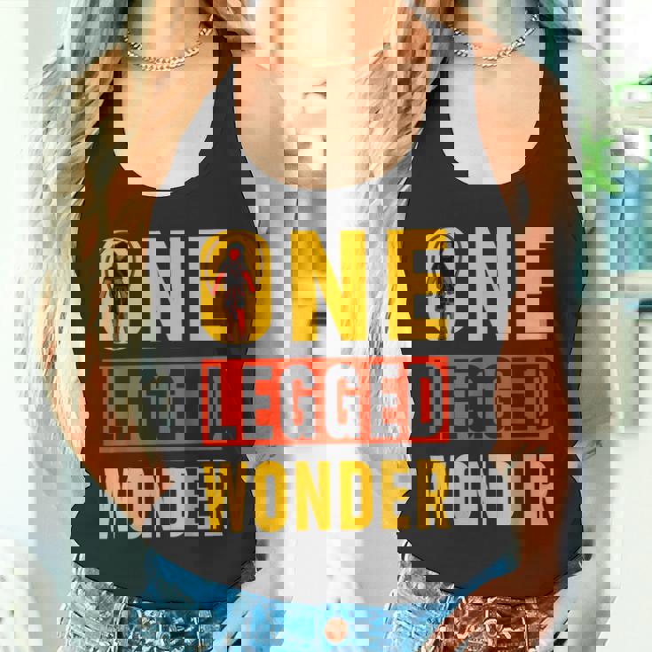 One Legged Wonder Amputee Humor Amputee Jokes Amputation Tank Top ...