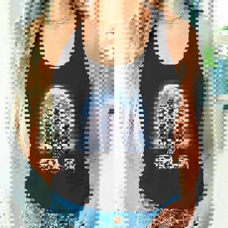 Racoons Howling At The Moon In My Feral Era Racoon Meme Tank Top ...