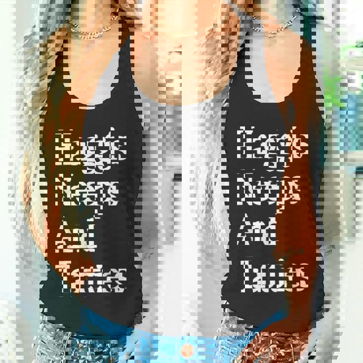 Robert Burns Night Haggis Neeps Tatties Scottish Tank Top - Monsterry