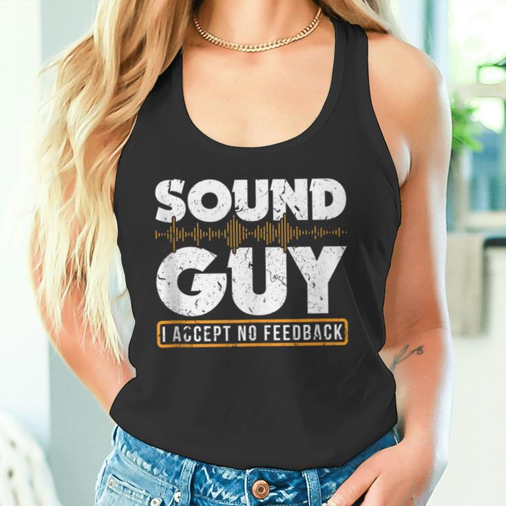 Sound Guy Accept No Feedback Audio Engineer Mixing Mastering Tank Top ...