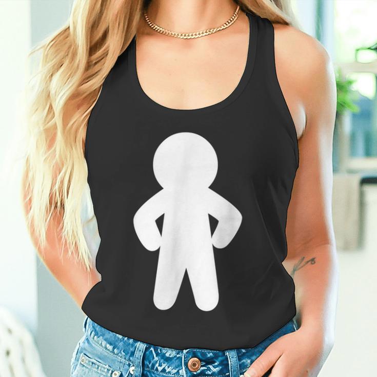 Stick Figure Drawing Hands On Hips Tank Top - Monsterry
