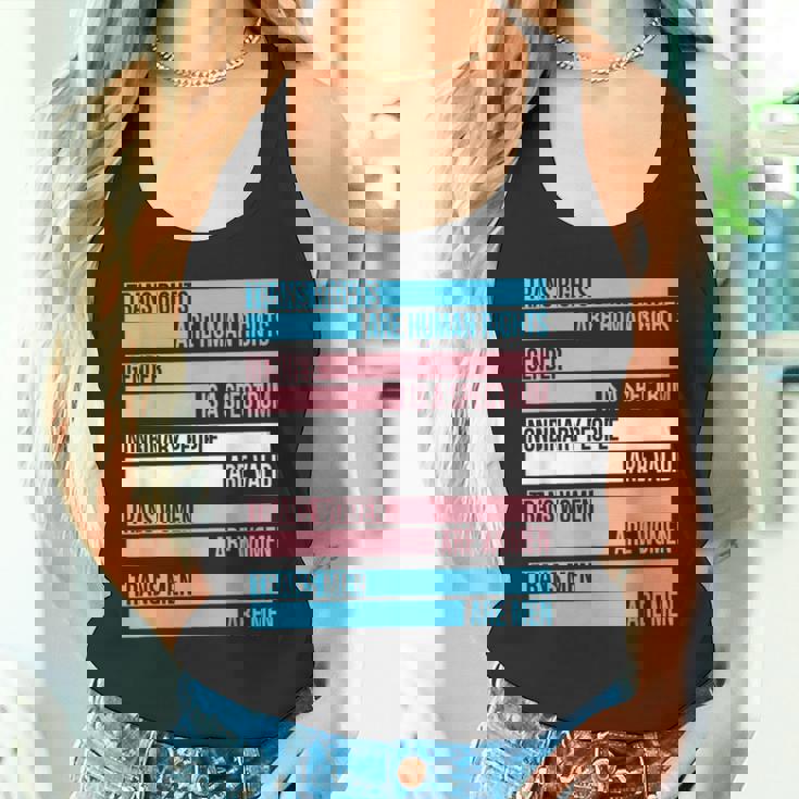 Trans Rights Are Human Rights Gender Is A Spectrum Tank Top - Monsterry