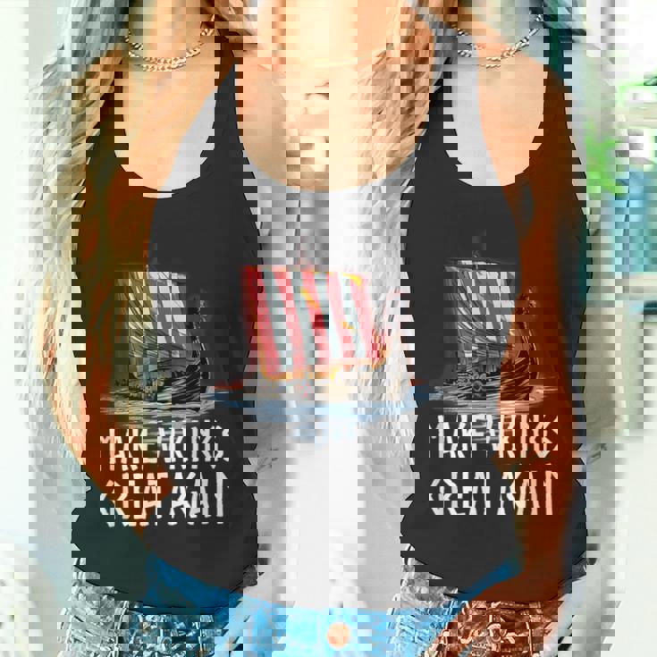 Viking Longship Norse Medieval Maritime History Lover Tank Top Tank Top ...