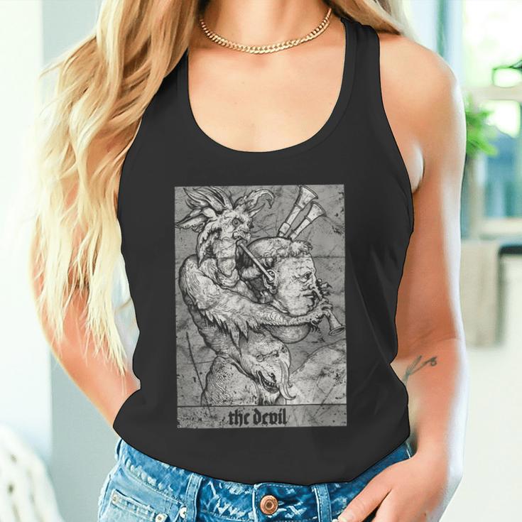 Vintage Occult The Devil Tarot Card Satanic Horror Grunge Tank Top ...