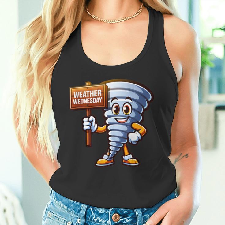 Weather Wednesday Storm Chaser Meteorology Mascot Tornado Tank Top Tank ...