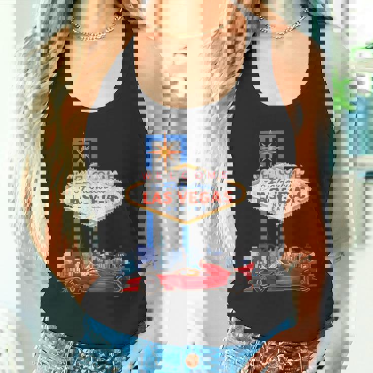 Welcome To Las Vegas Racing One Race Car Strip Formula Track Tank Top ...