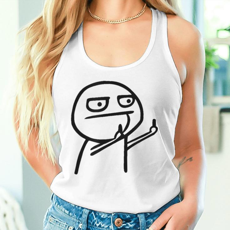 Bad Stick Figure Shows Middle Finger Man T-Shirt Tank Top - Monsterry