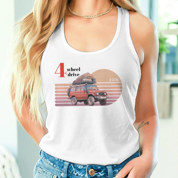 FJ70 4 Wheel Drive 4x4 Off Road Adventure Tank Top - Monsterry UK