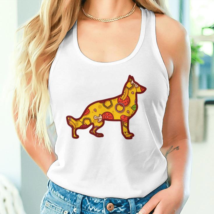 Pizza Dog Pizza German Shepherd Dog Tank Top - Monsterry