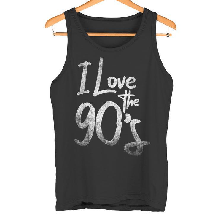 1990's 90s I Heart Nineties I Love The 90's Old School Tank Top ...