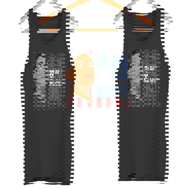 Alexandria Ocasio-Cortez AOC Agent Of Change Feminist 2022 Tank Top ...