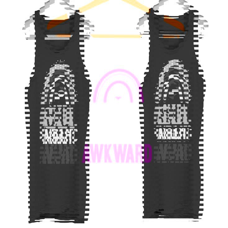 Asexual Panromantic Awkward Asexual Pride Bohemian Rainbow Tank Top ...
