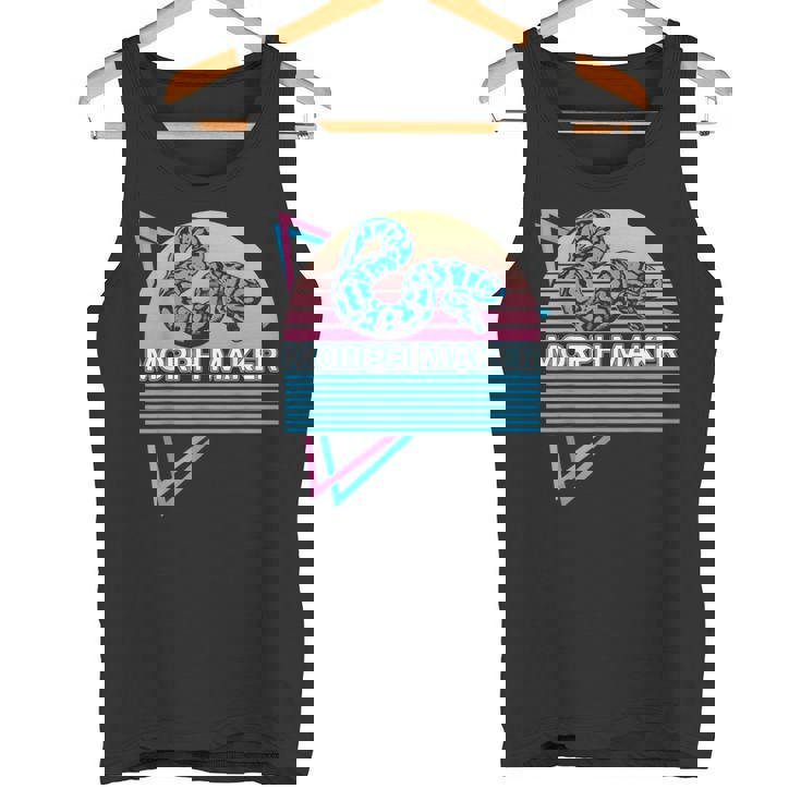 Ball Python Snake Retro Morph Maker Tank Top - Monsterry