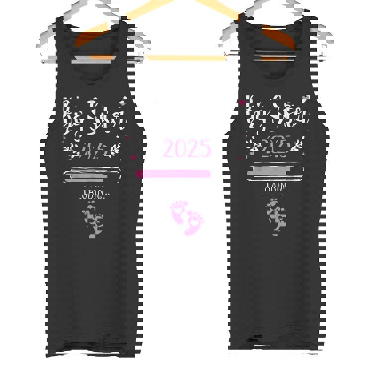 Big Sister 2025 Loading Bar For New Baby Announcement Tank Top - Monsterry