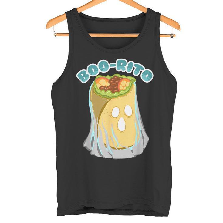 Boorito Ghost Burrito Puns Jokes Mexican Food Tank Top - Monsterry