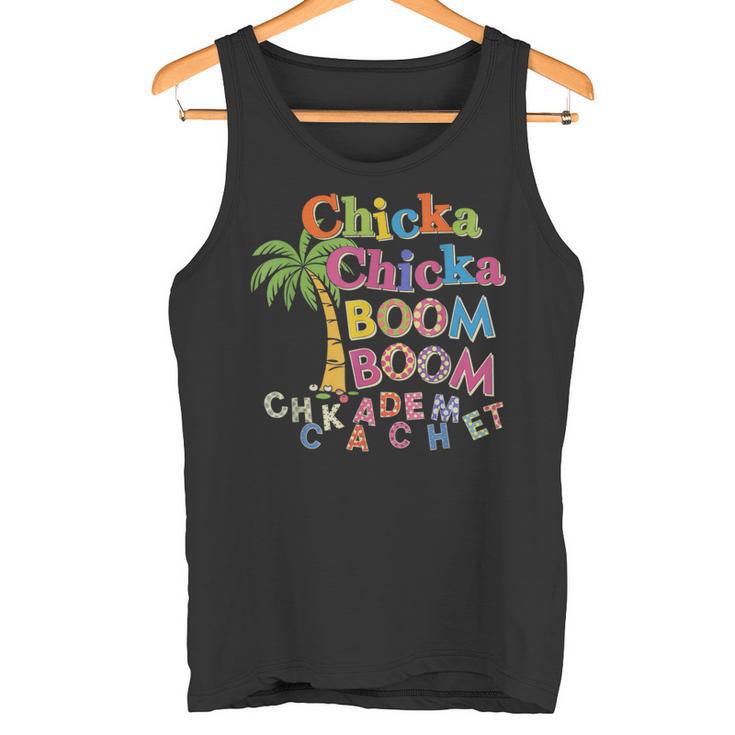 Chicka Boom Boom I'm Glad To See You 1st Day Of School Squad Tank Top ...