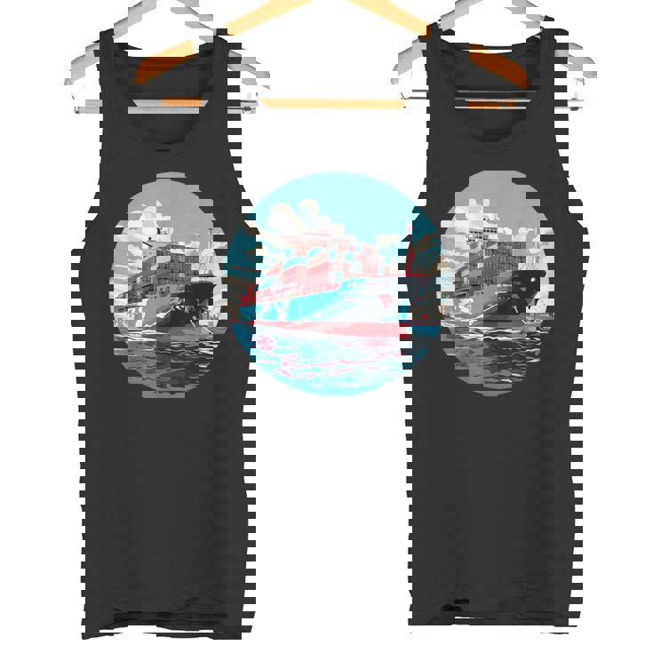 Cool Cargo Container Ship Costume Tank Top - Monsterry