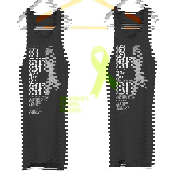 Her Fight Is My Fight Non-Hodgkin Lymphoma Awareness Ribbon Tank Top ...