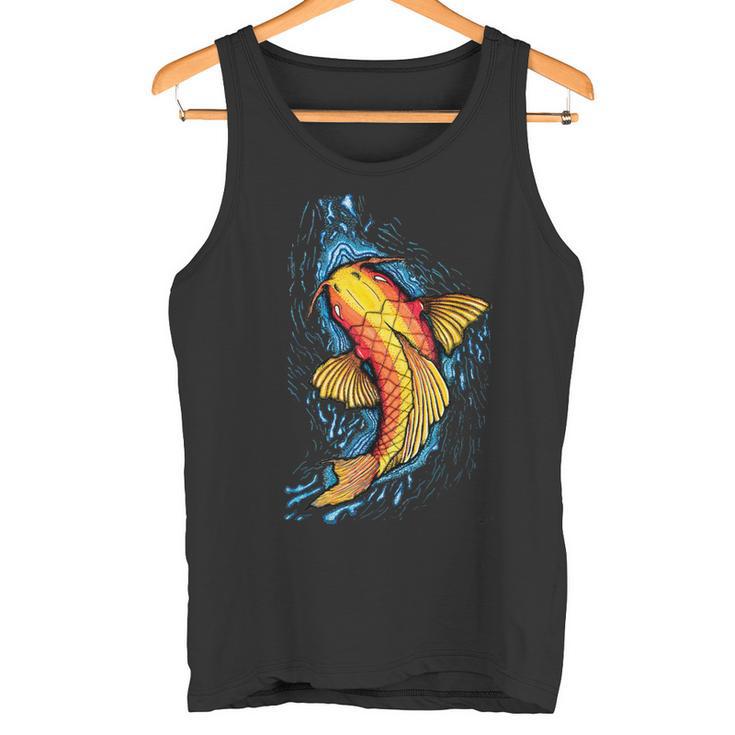 Fish Koi Tattoo Design New School Shirt Tank Top - Monsterry