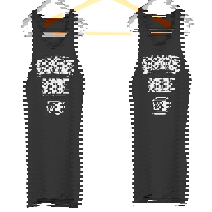 Gaming Mode On Gamer Men Kids Streamer Gaming Tank Top - Monsterry