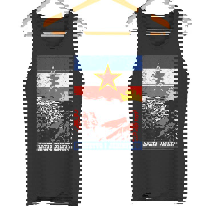 Jugoslavija Jugo Jebiga Tito Balkan SFRJ Yugoslavia Tank Top - Monsterry